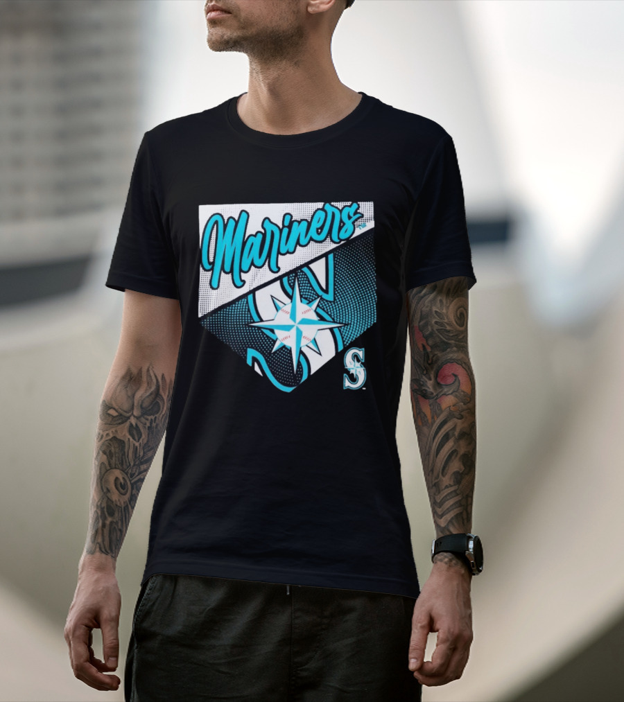 Mariners Compass Baseball Seattle Mariners T-Shirt