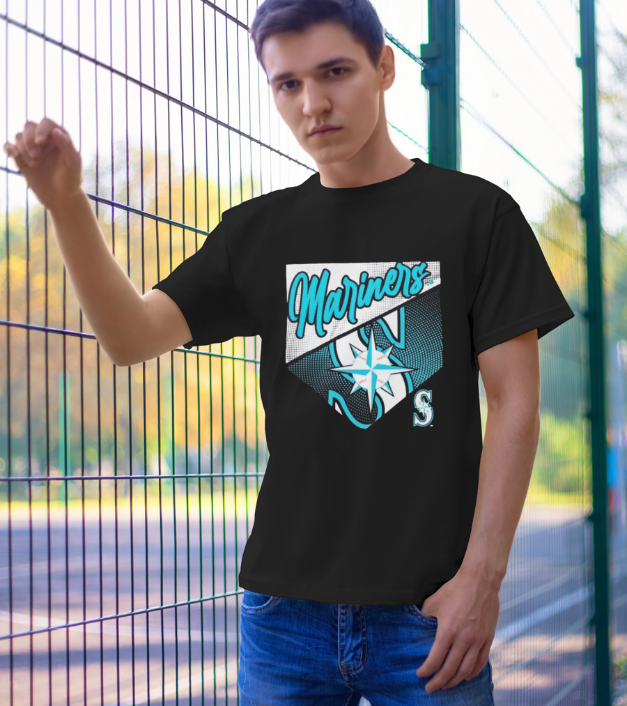 Mariners Compass Baseball Seattle Mariners T-Shirt
