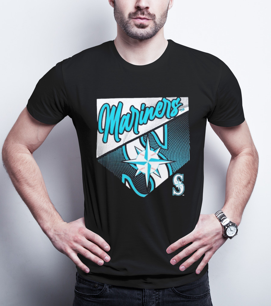 Mariners Compass Baseball Seattle Mariners T-Shirt