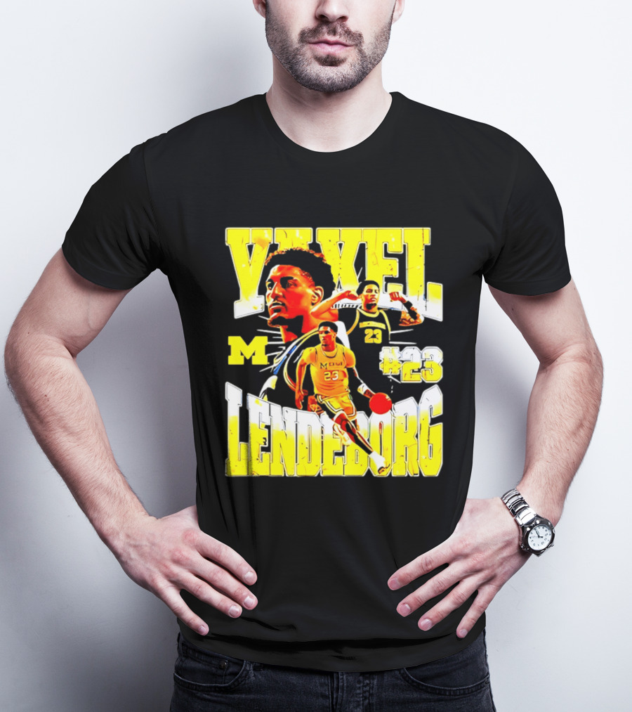Yaxel Lendeborg #23 Michigan Wolverines Basketball M Player T-Shirt