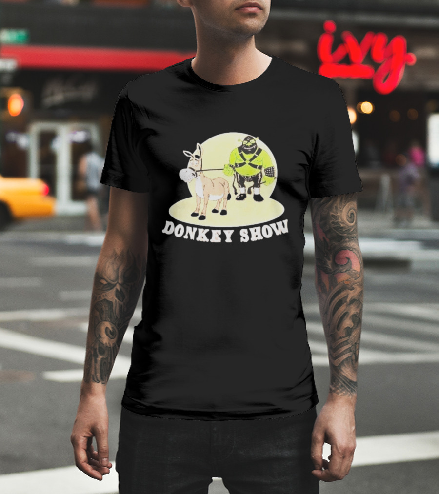 Shrek Gimp Donkey Show Leash T-Shirt