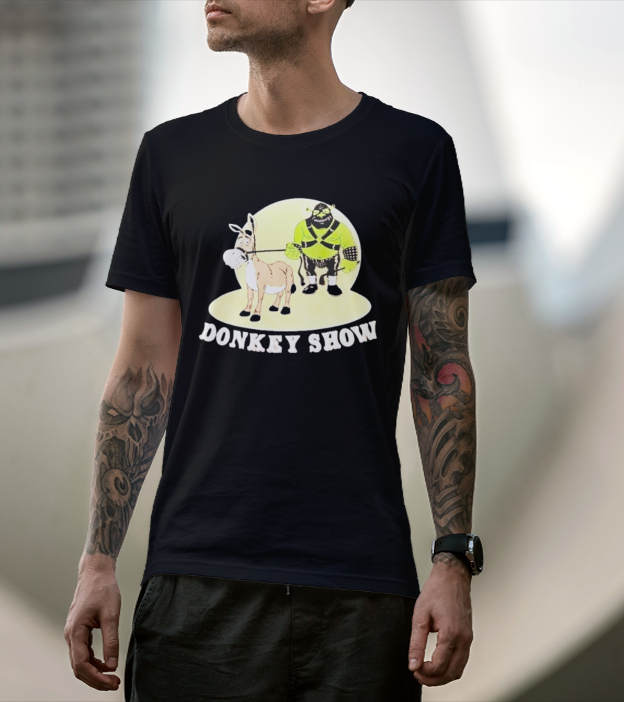Shrek Gimp Donkey Show Leash T-Shirt