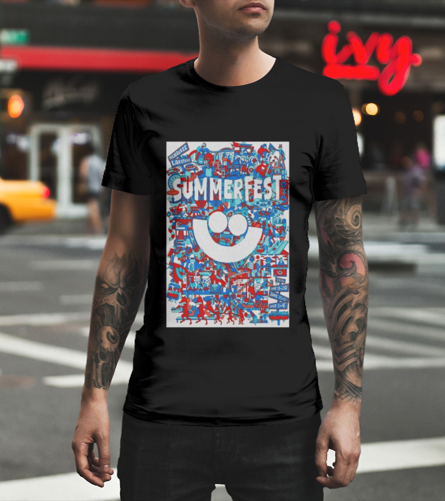 Summerfest Milwaukee Lakefront 2026 June 18 20 June 25 27 July 2 4 Event T-Shirt