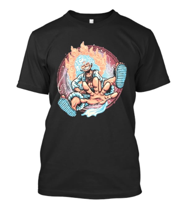Luffy's Awakened Gear 5 Pirate King Manga Anime T-Shirt