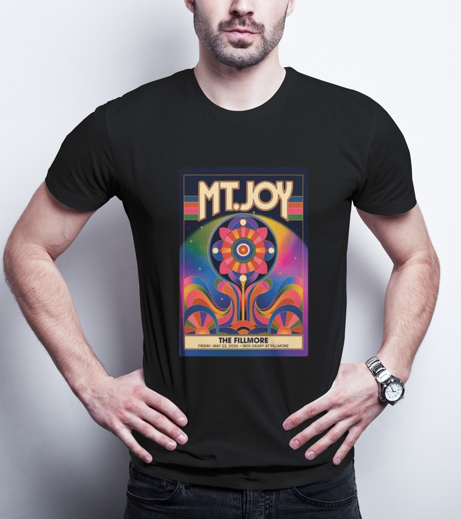 MT. Joy May 22 2026 The Fillmore 1805 Geary San Francisco Vintage Psychedelic T-Shirt
