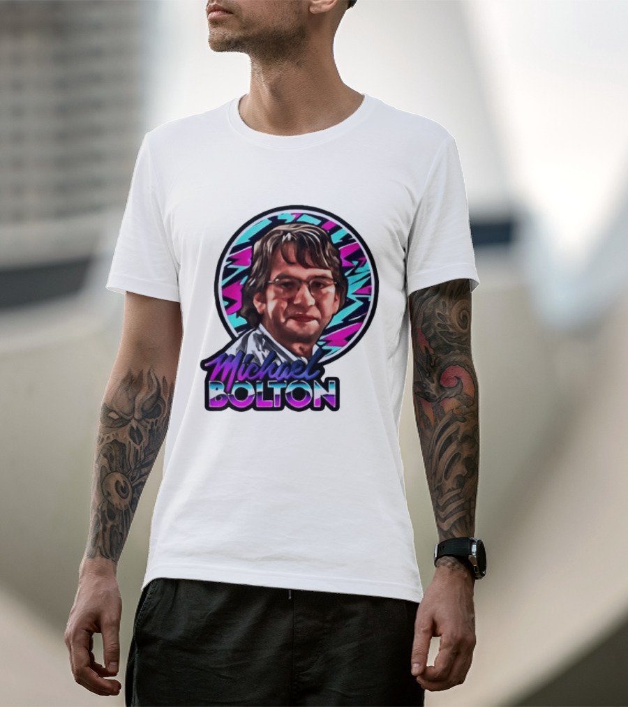 Michael Bolton 80s Aesthetic Office Humor T-Shirt