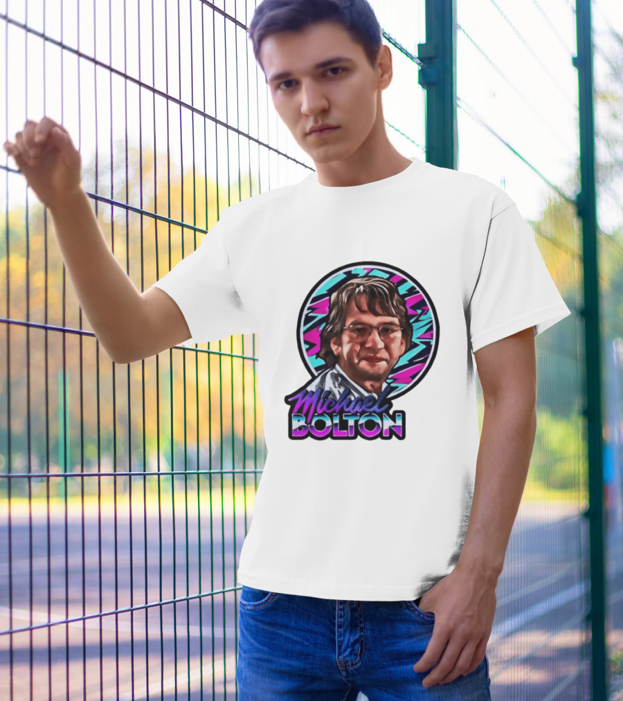 Michael Bolton 80s Aesthetic Office Humor T-Shirt