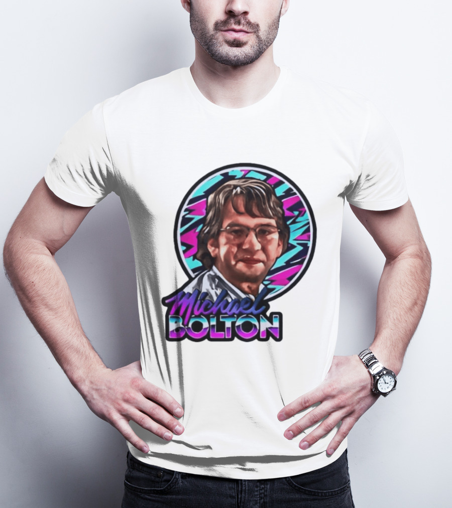 Michael Bolton 80s Aesthetic Office Humor T-Shirt