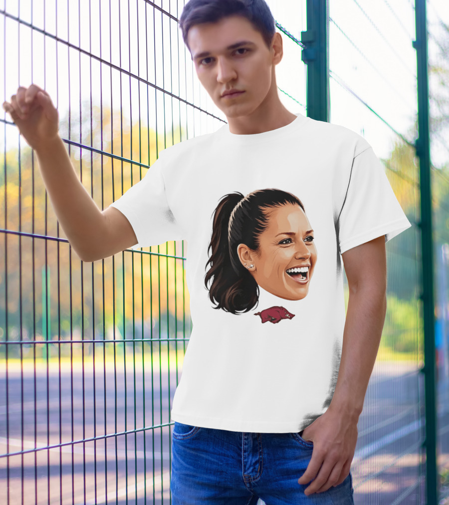 Arkansas Razorbacks Kailey Wyckoff Caricature Sports Team Fan Spirit T-Shirt