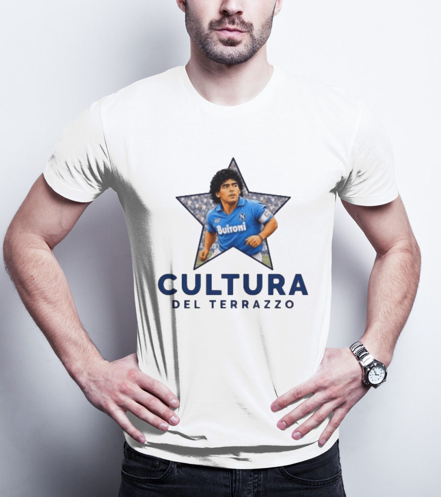 Diego Maradona Buitoni Napoli Cultura Del Terrazzo T-Shirt