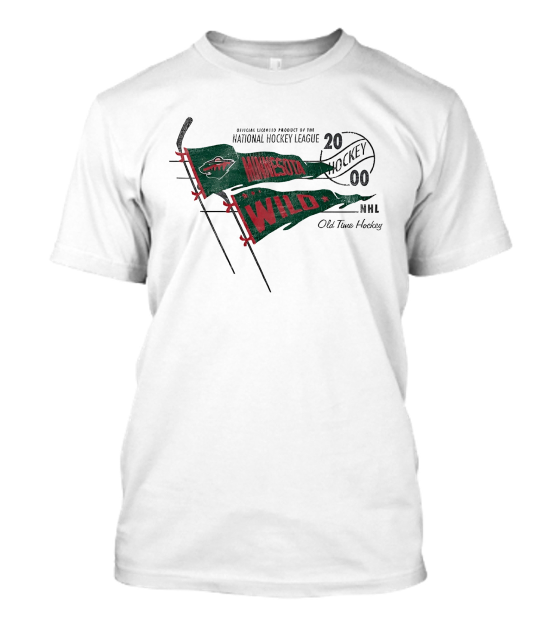 Minnesota Wild Official Licensed Product National Hockey League 2000 Old Time Hockey NHL T-Shirt