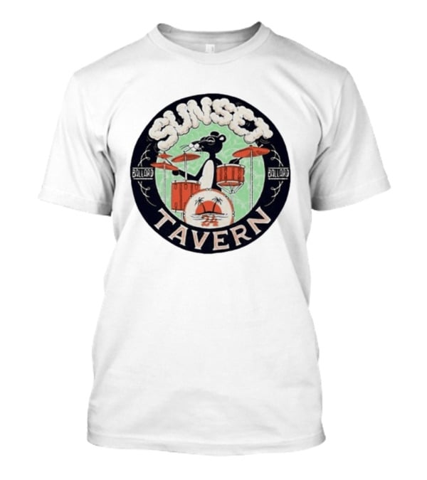Sunset Tavern Ballard Drumming Bear 24th Anniversary Party Limited Edition T-Shirt