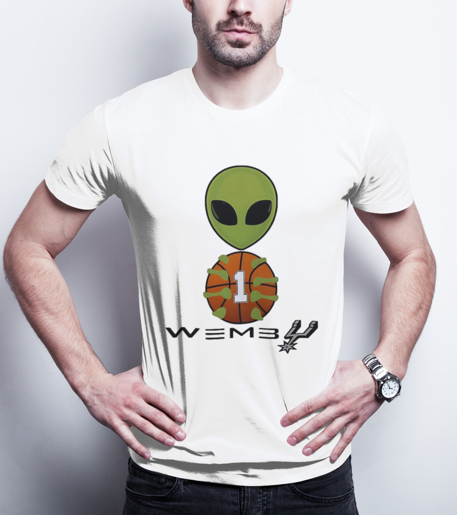 Wemby Alien Victor Wembanyama San Antonio Spurs NBA Basketball Alien T-Shirt