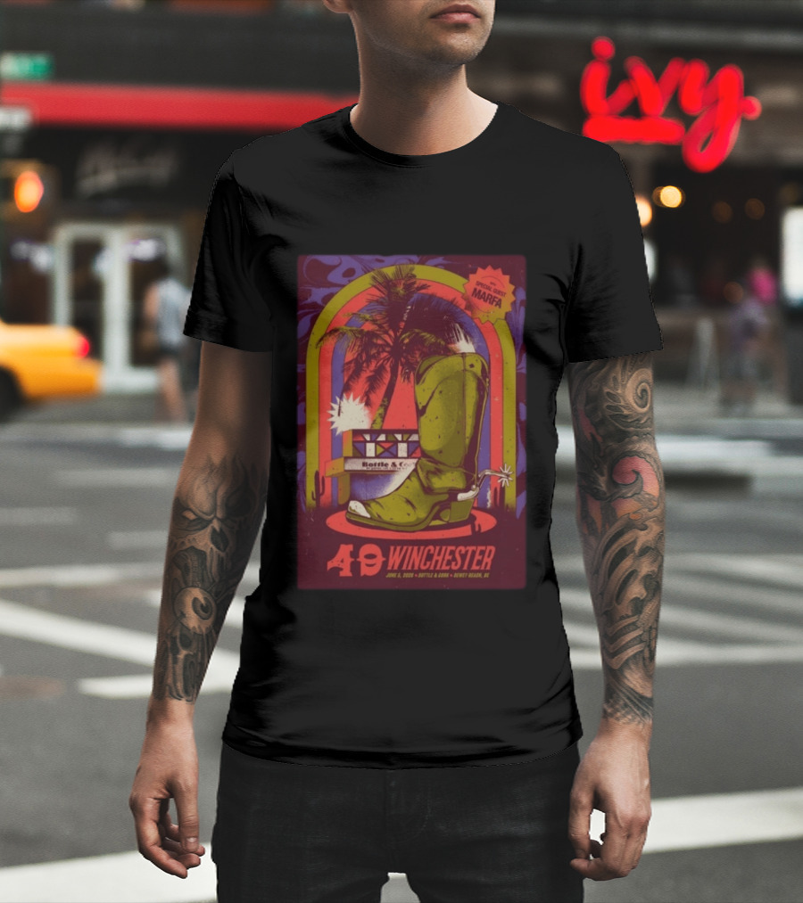 49 Winchester June 5 2026 Bottle & Cork Dewey Beach DE Special Guest Marfa T-Shirt
