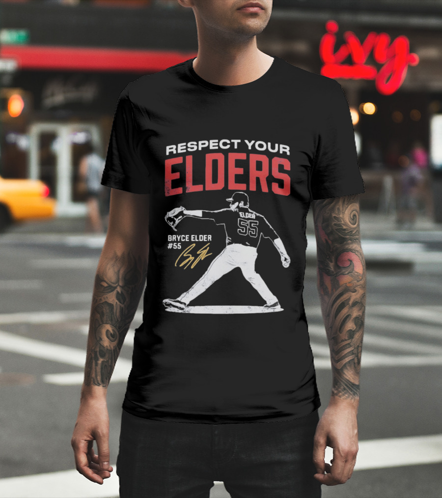 Respect Your Elders Bryce Elder #55 Atlanta T-Shirt