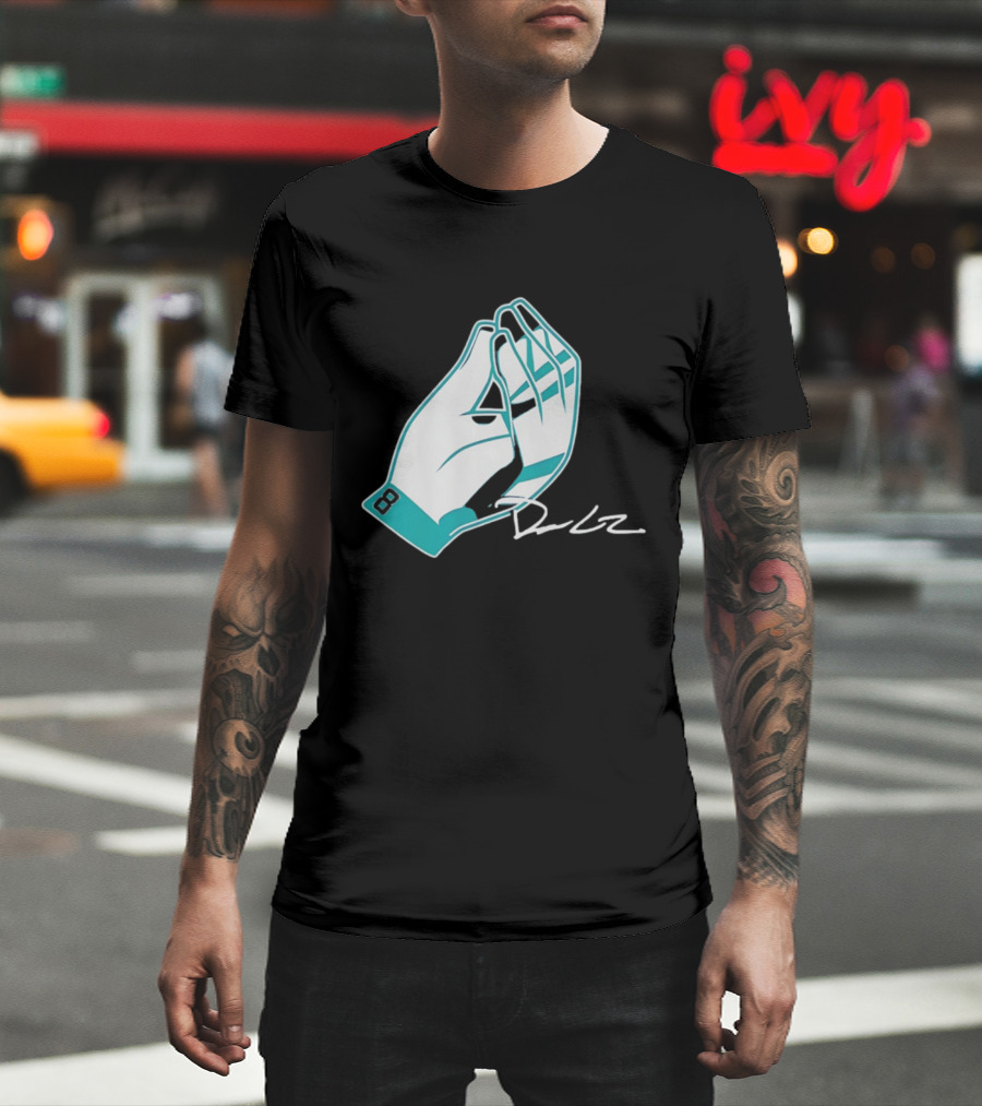 Dominic Canzone Seattle Mariners Che Vuoi Hand Gesture 8 Signature T-Shirt