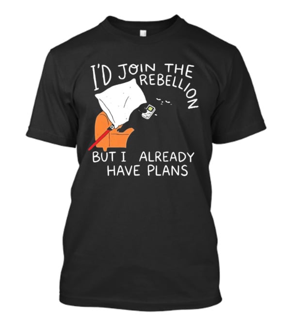 Lazy Cat Gaming Couch Rebellion Plans Funny Humor T-Shirt