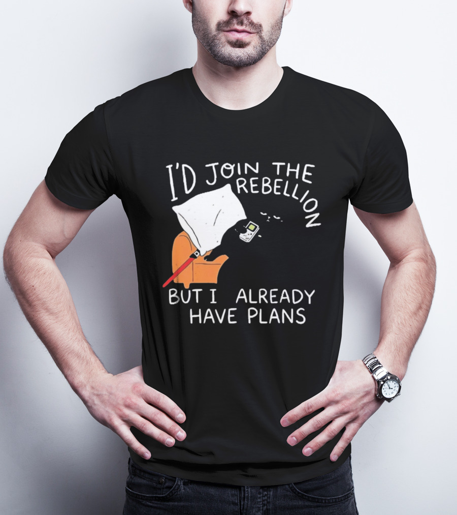 Lazy Cat Gaming Couch Rebellion Plans Funny Humor T-Shirt