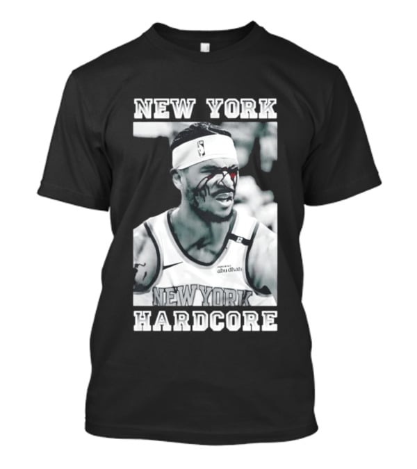 New York Hardcore Josh Hart Bleeding Face NBA Knicks T-Shirt