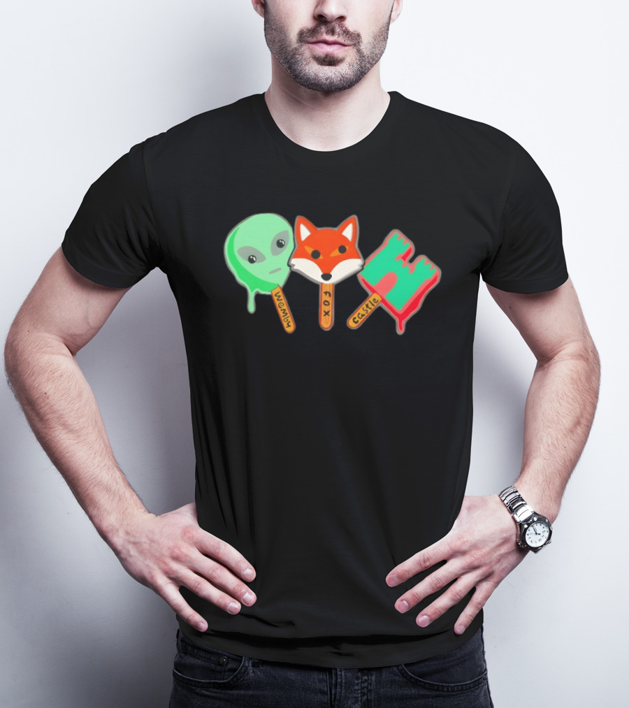 Wemby Fox Castle Popsicles Alien Fox 2026 San Antonio Spurs NBA Basketball T-Shirt