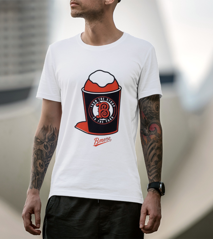 Baltimore Orioles From The Stoop To The Yard Bmore SnoCone T-Shirt