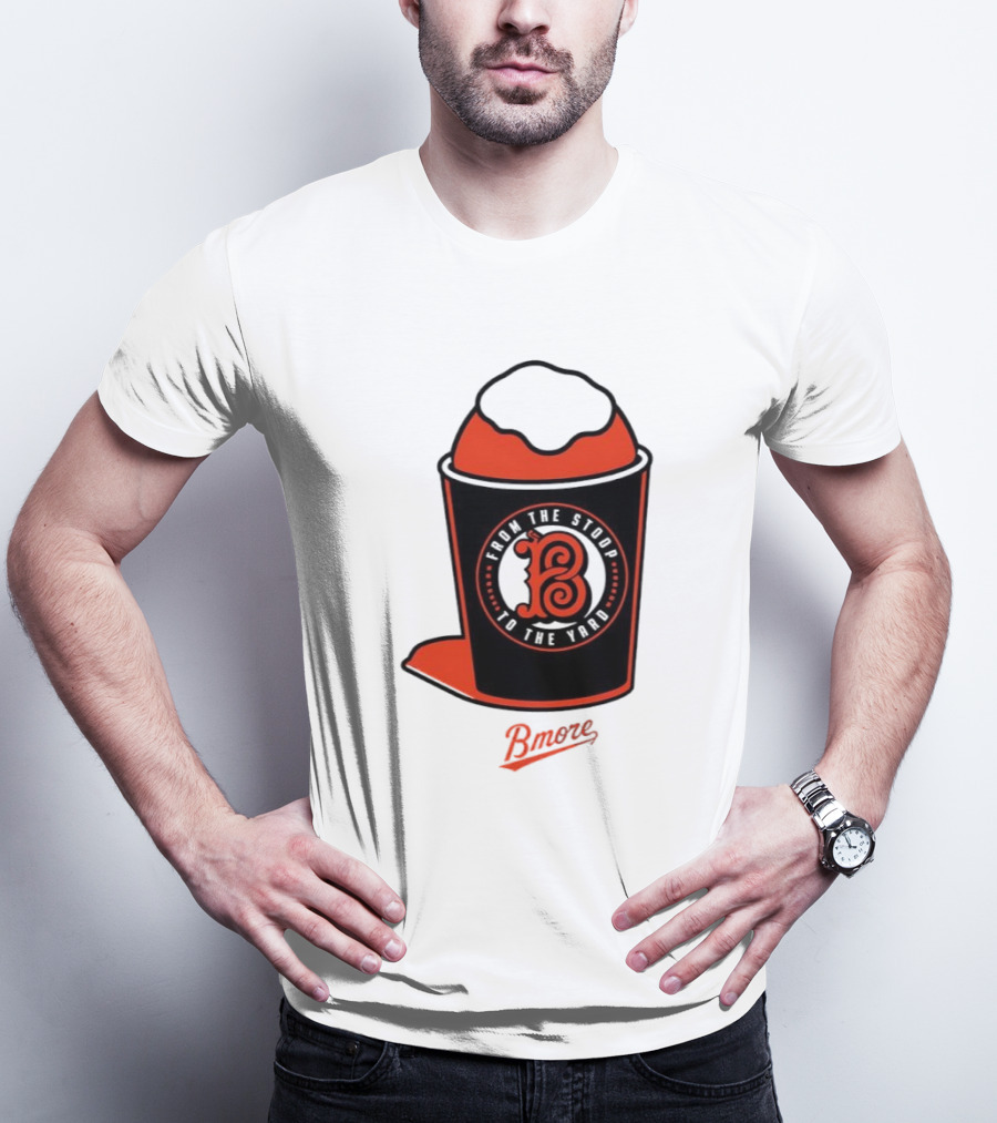 Baltimore Orioles From The Stoop To The Yard Bmore SnoCone T-Shirt