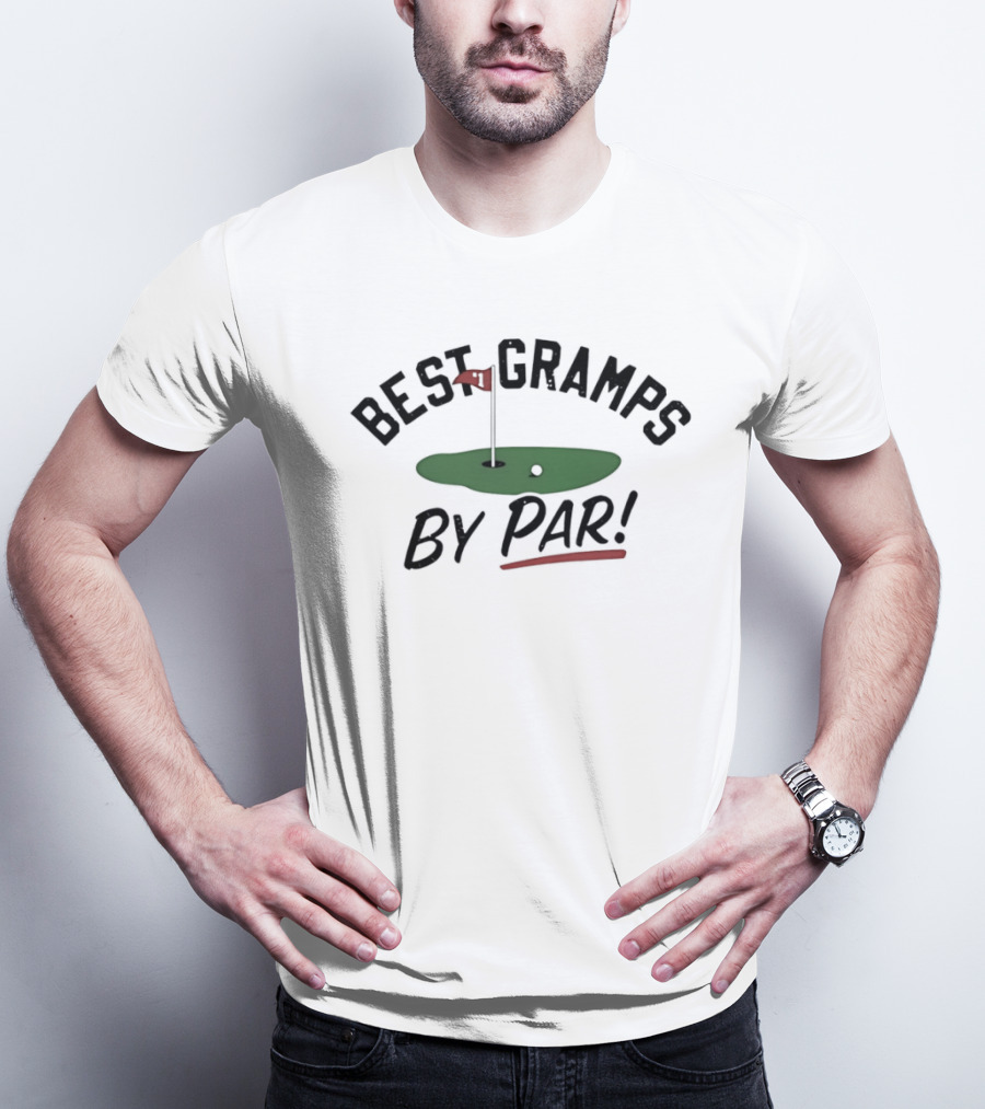 Best Gramps By Par Golf Course Flag T-Shirt