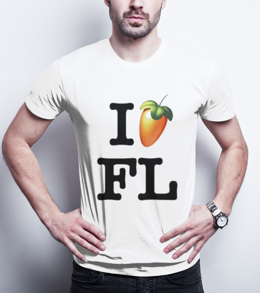 FL Studio I Love FL Logo Fruit T-Shirt