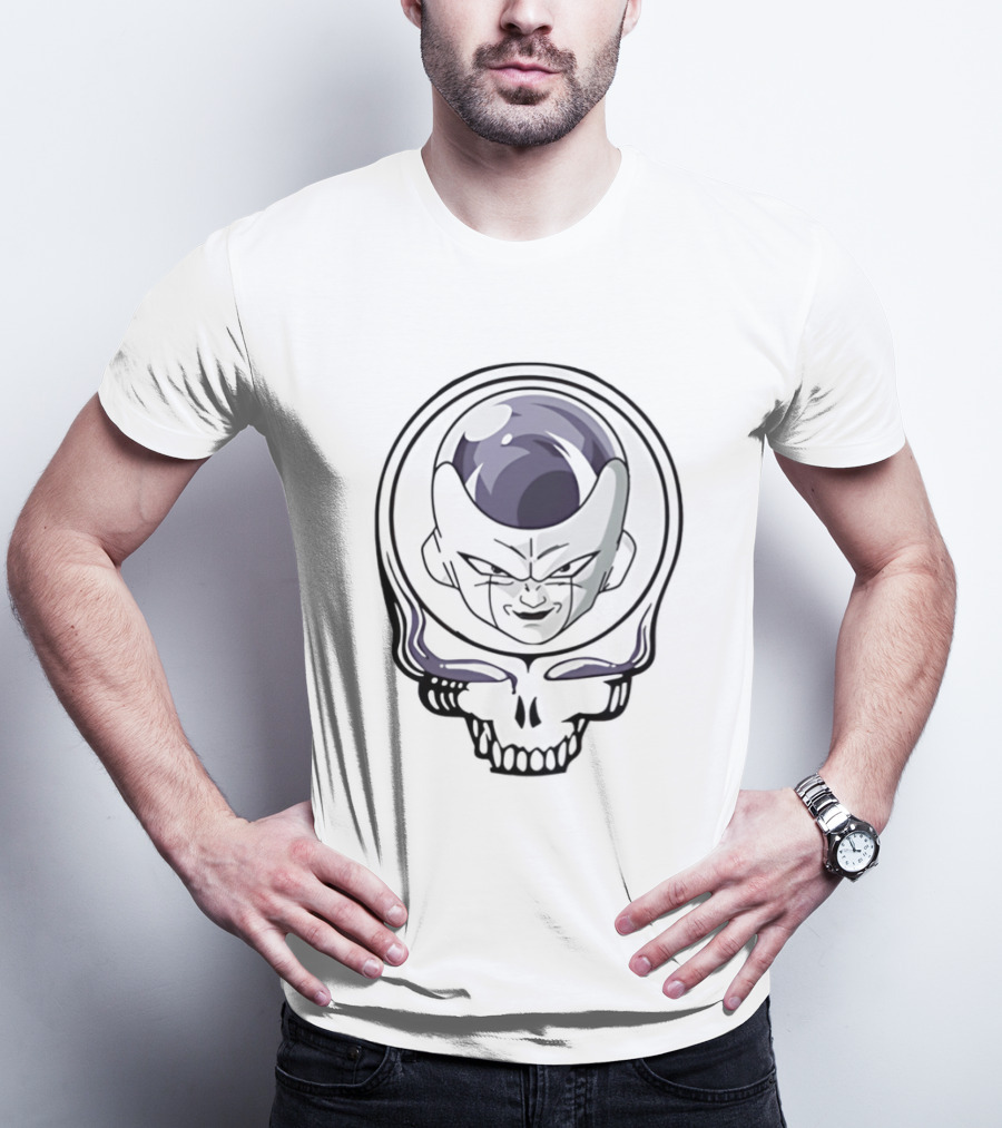 Frieza And Grateful Dead Skull Crossover Fusion T-Shirt