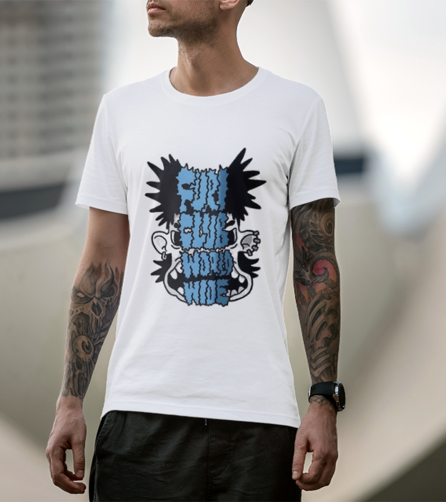 Furi Club Worldwide Skull Face T-Shirt