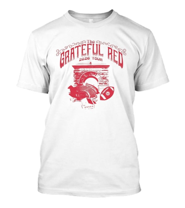 Grateful Dead The Grateful Red 2026 Tour Camp Randall Wisconsin Badgers Football College T-Shirt