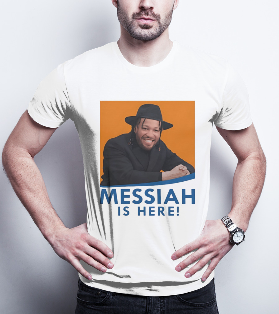 Jalen Brunson Nissim Black New York Knicks Messiah Is Here T-Shirt