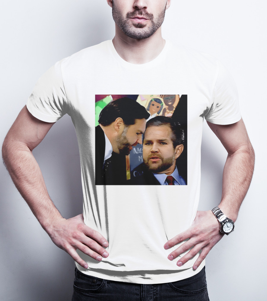 JD Vance And Jerry Falwell Jr Whispering In The American T-Shirt