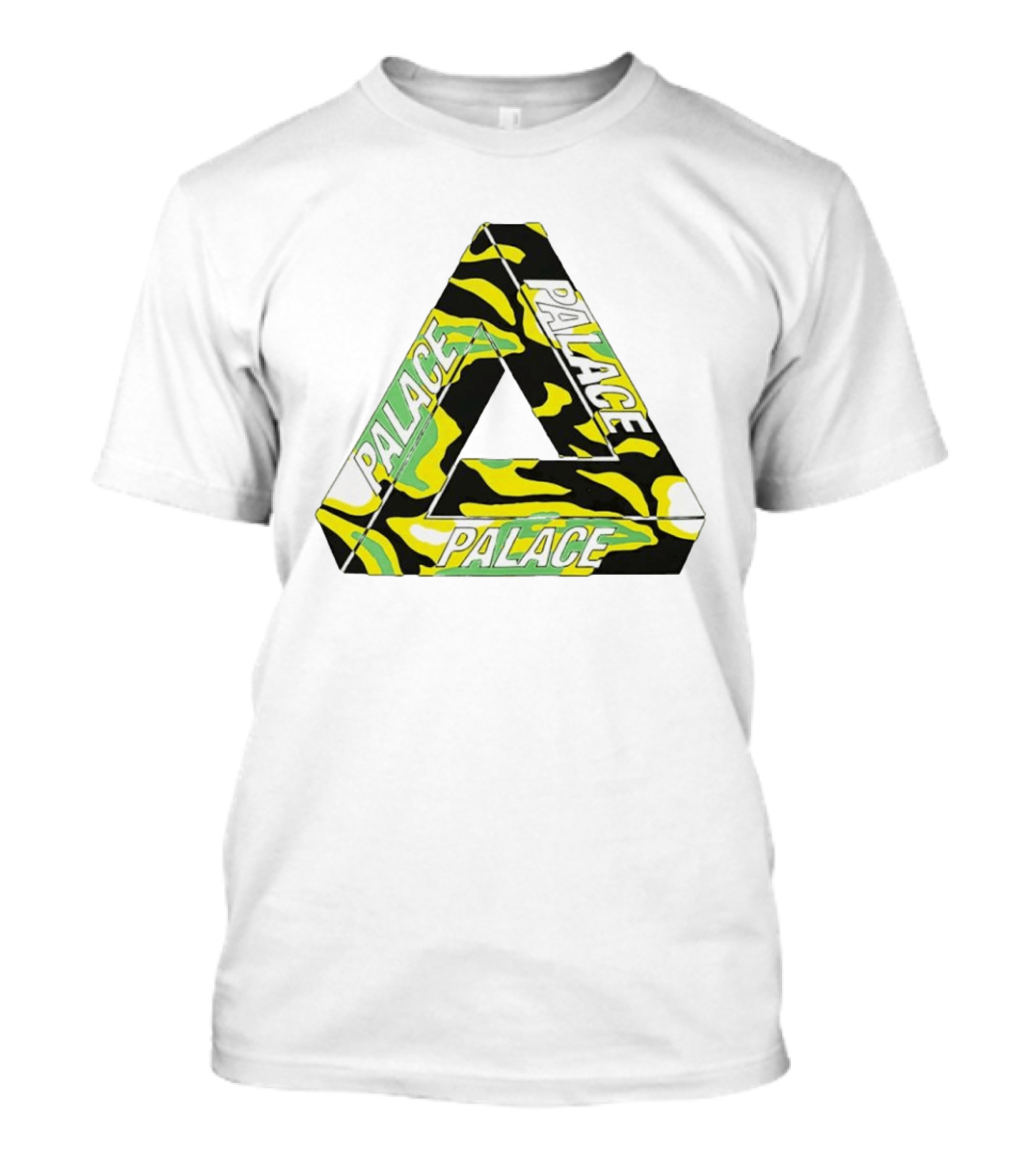 Palace Skateboards Tri Ferg Black Yellow Green Camo T-Shirt