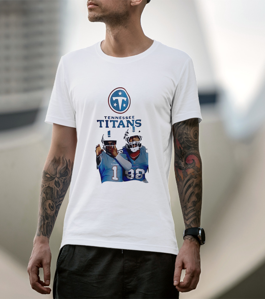 Tennessee Titans Step Brothers Kyler Murray Jeffery Simmons T-Shirt