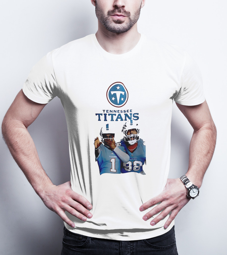 Tennessee Titans Step Brothers Kyler Murray Jeffery Simmons T-Shirt