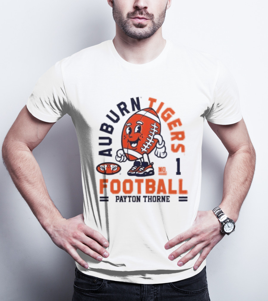 Auburn Tigers Football Payton Thorne Number 1 T-Shirt