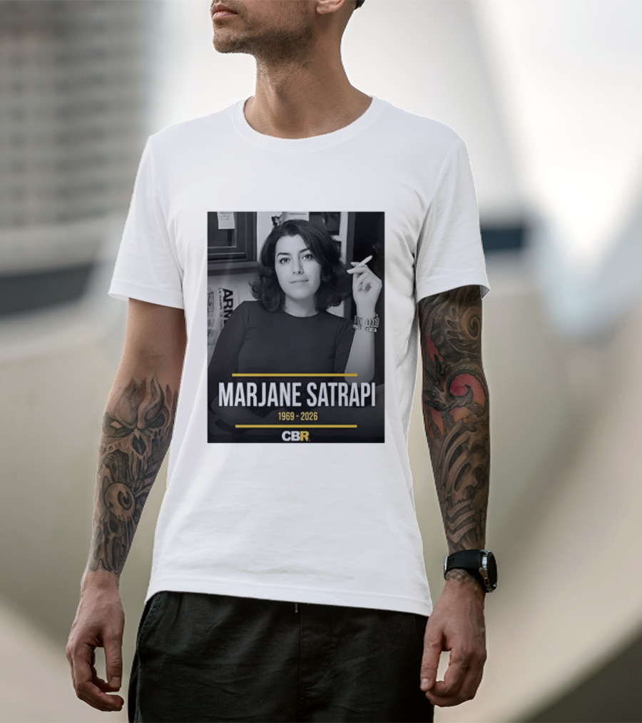 Marjane Satrapi 1969 2026 CBR Memorial T-Shirt