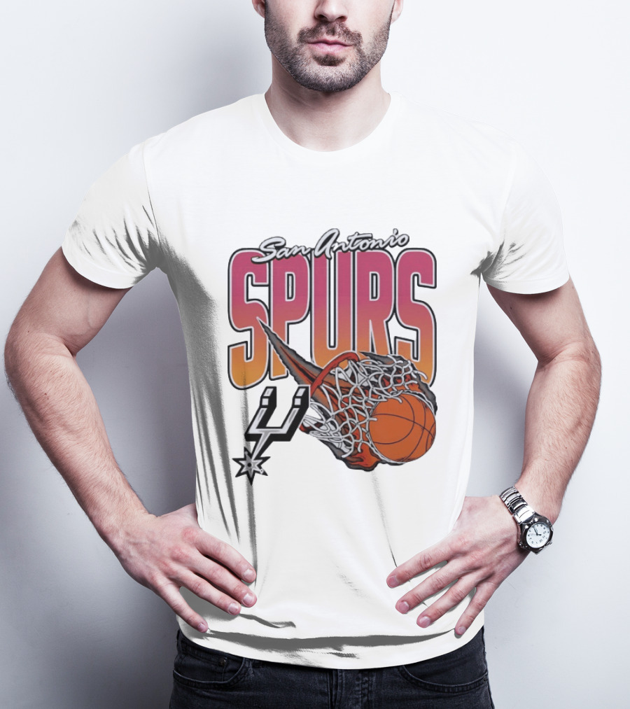 San Antonio Spurs Teal Basketball Explosion T-Shirt