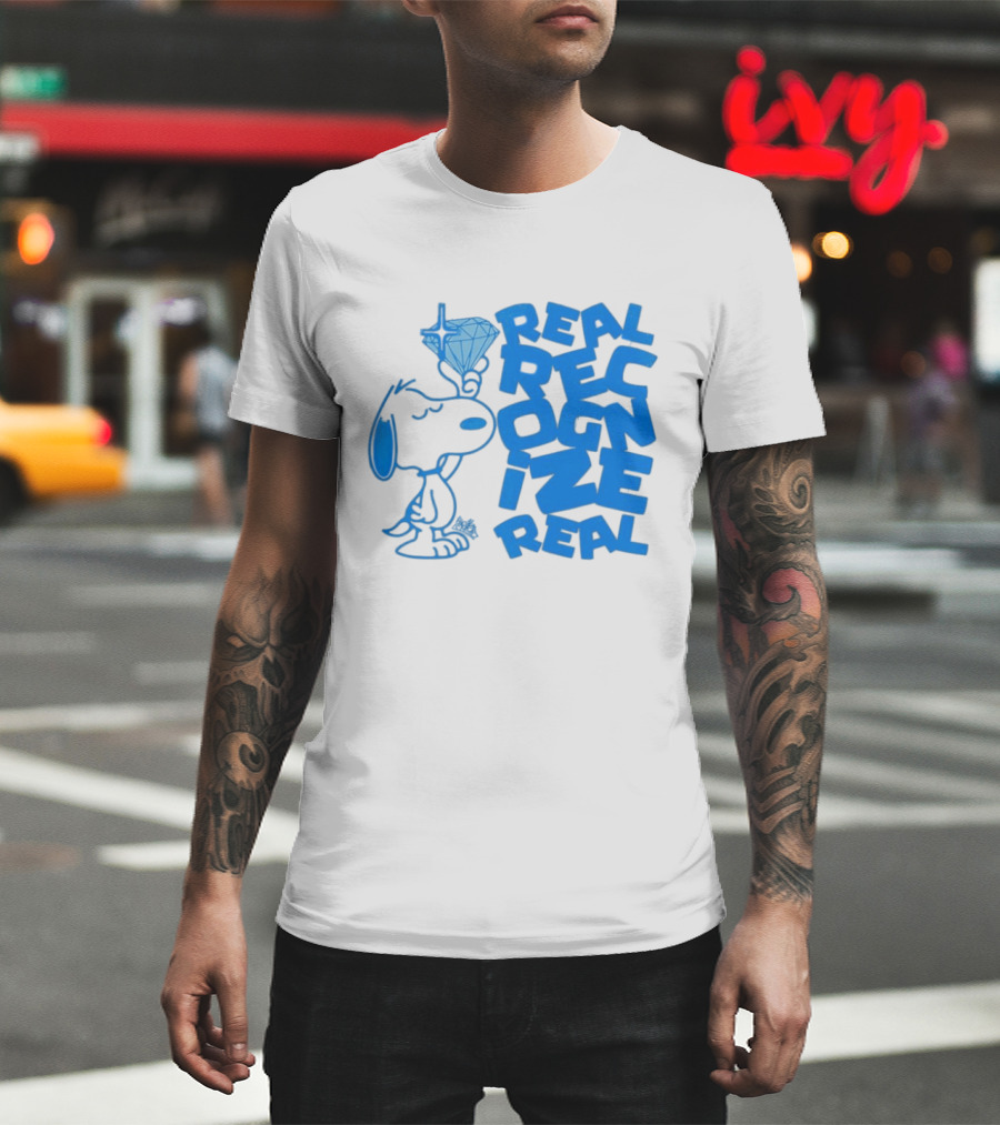 Snoopy Peanuts Real Recognize Real Diamond T-Shirt