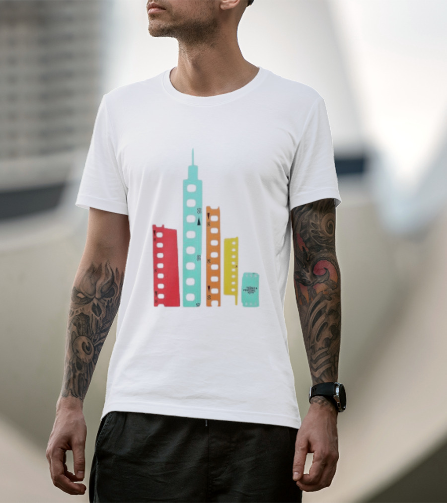 Tribeca Festival Kith 96 Film Reel Skyline New York City Architecture T-Shirt