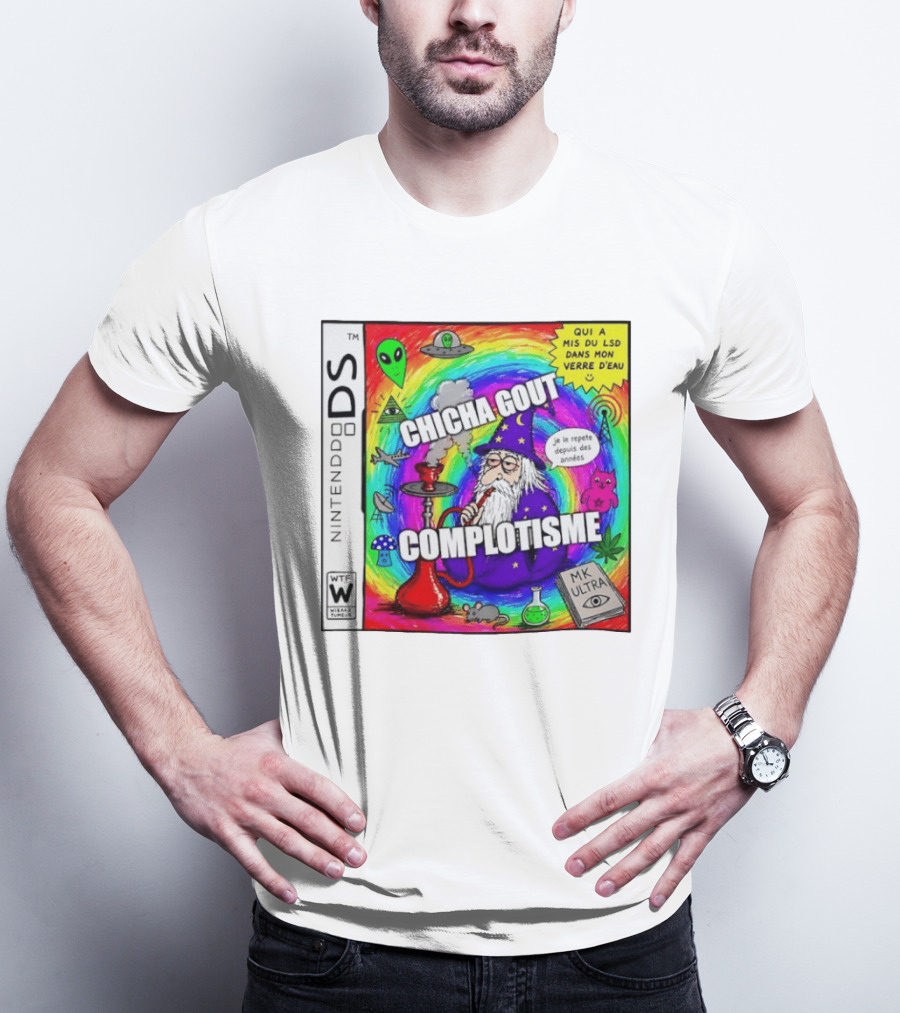 Nintendo DS Chicha Gout Complotisme Wizard Alien MK Ultra T-Shirt