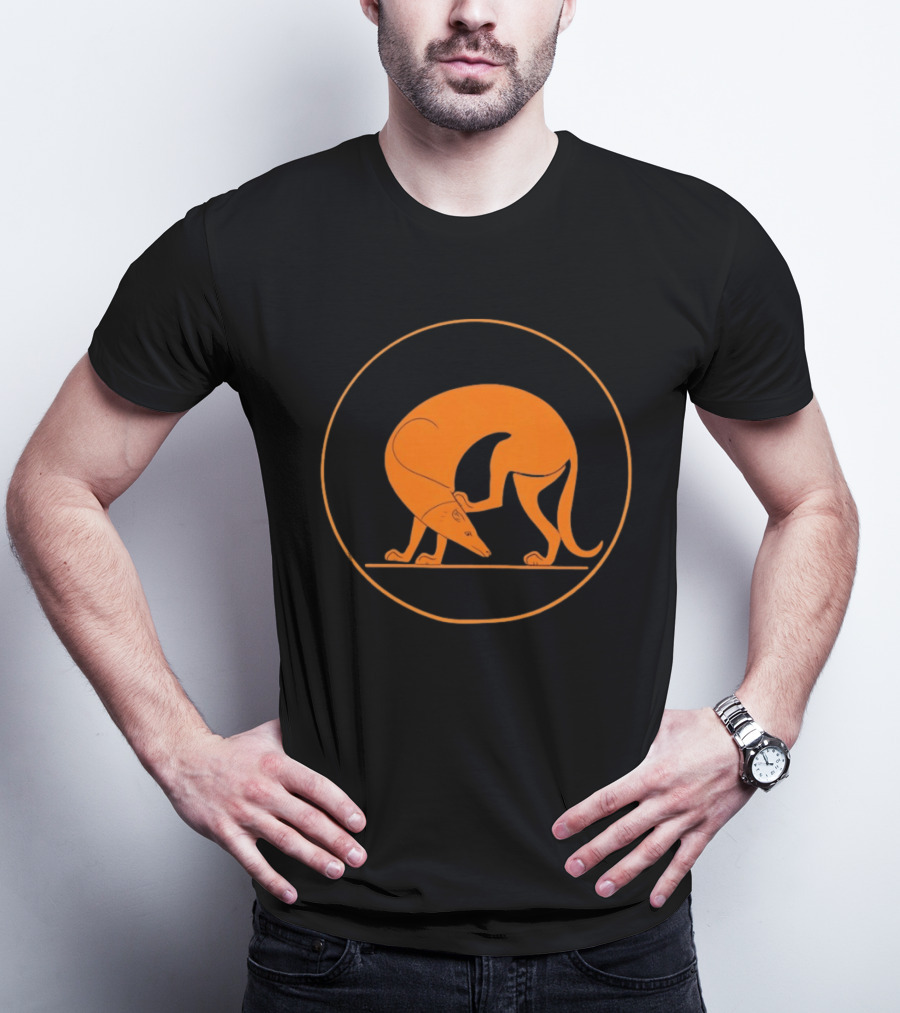 Ancient Greek Pottery Greyhound Dog Minimalist T-Shirt