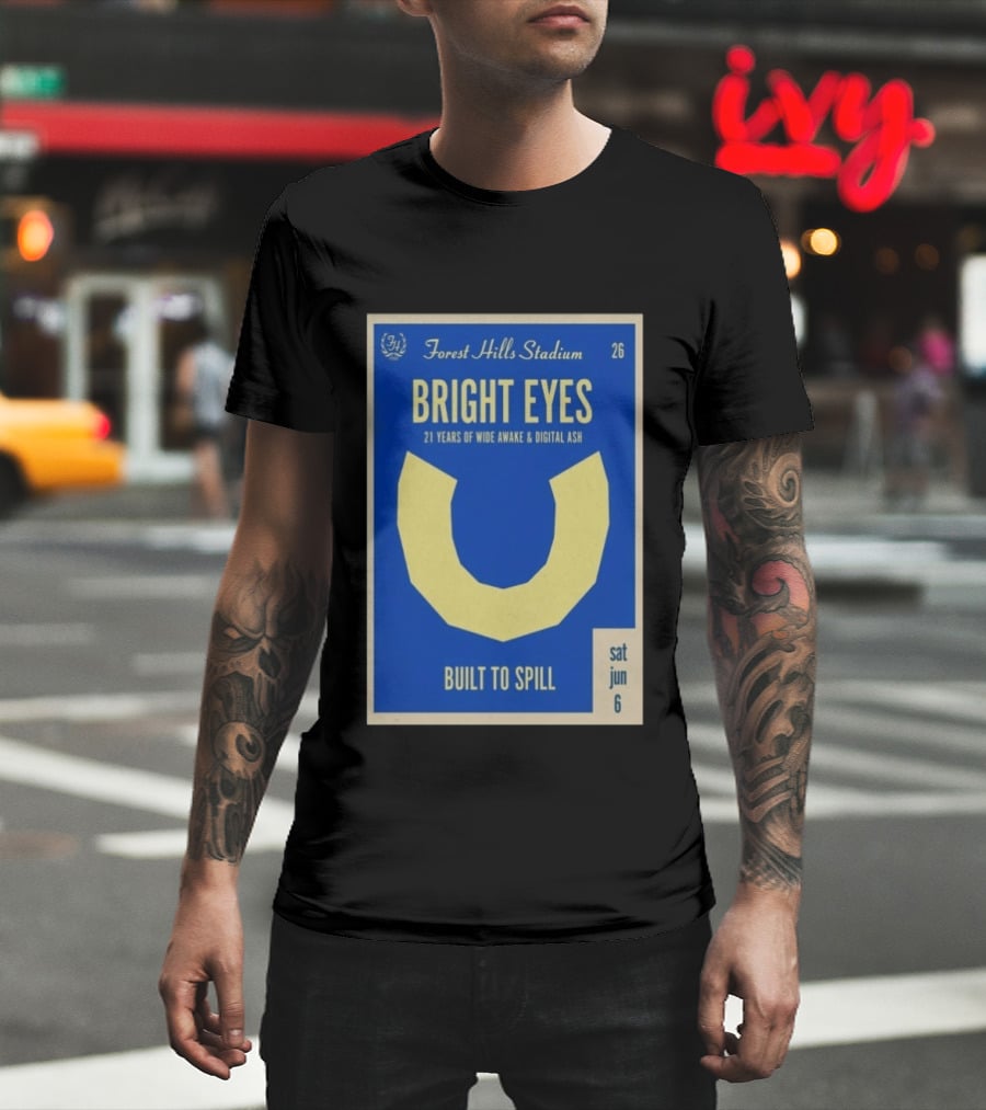 Forest Hills Stadium Bright Eyes 21 Years Of Wide Awake And Digital Ash Built To Spill June 6 T-Shirt