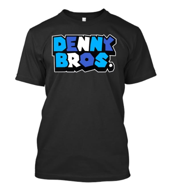 Denny Bros Bold Blue And White T-Shirt