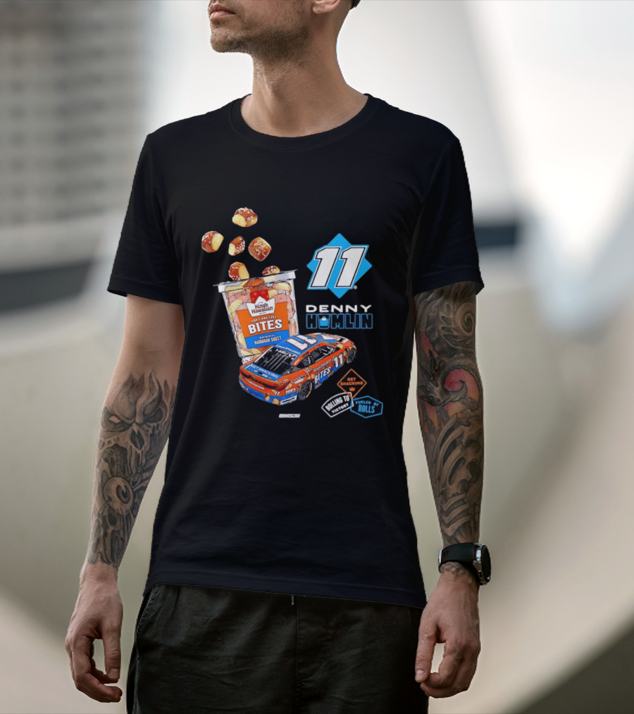 Denny Hamlin 11 Kings Hawaiian Soft Pretzel Bites Joe Gibbs Racing NASCAR T-Shirt