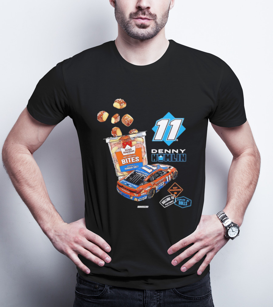 Denny Hamlin 11 Kings Hawaiian Soft Pretzel Bites Joe Gibbs Racing NASCAR T-Shirt
