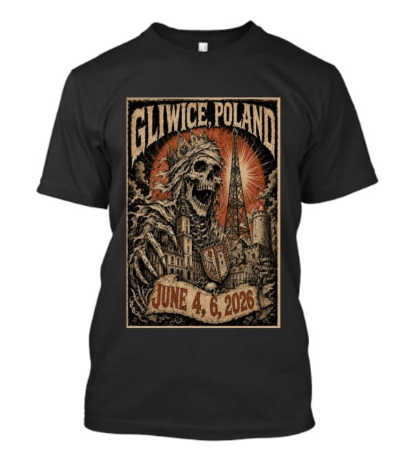 Gliwice Poland Skeleton Tower June 4 6 2026 Event T-Shirt
