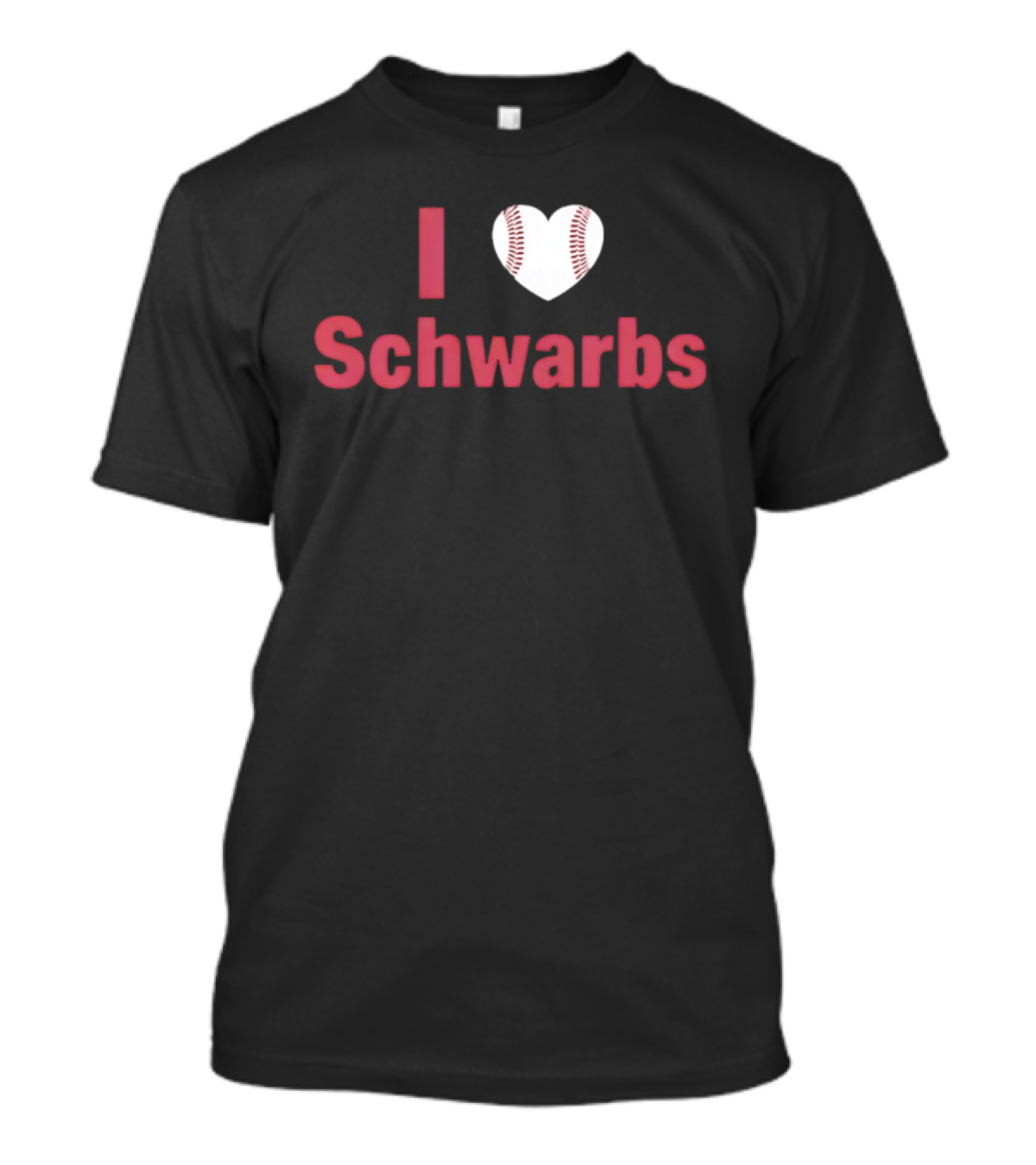 Philadelphia Phillies I Love Schwarbs Heart Baseball Kyle Schwarber MLB T-Shirt