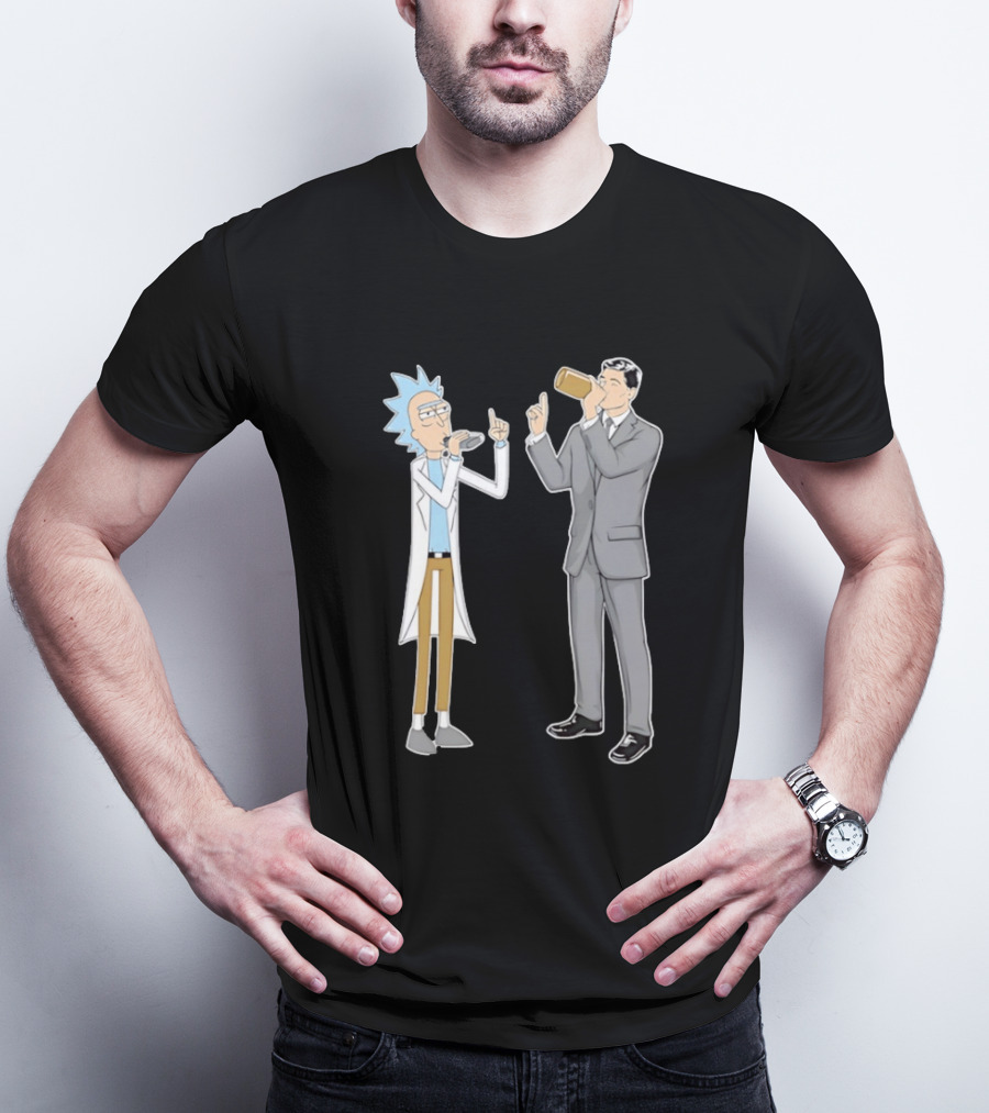 Rick Sanchez And Sterling Archer Drinking T-Shirt